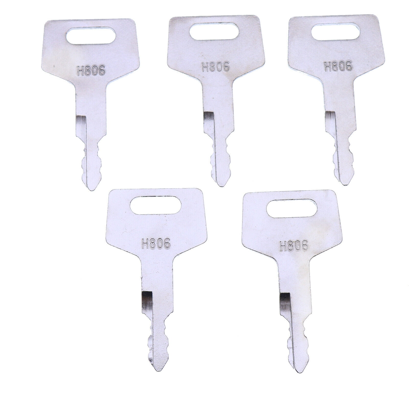 5 Pcs H806 Heavy Equipment Keys-20 for Takeuchi, Hitachi, Gehl 17001 ...