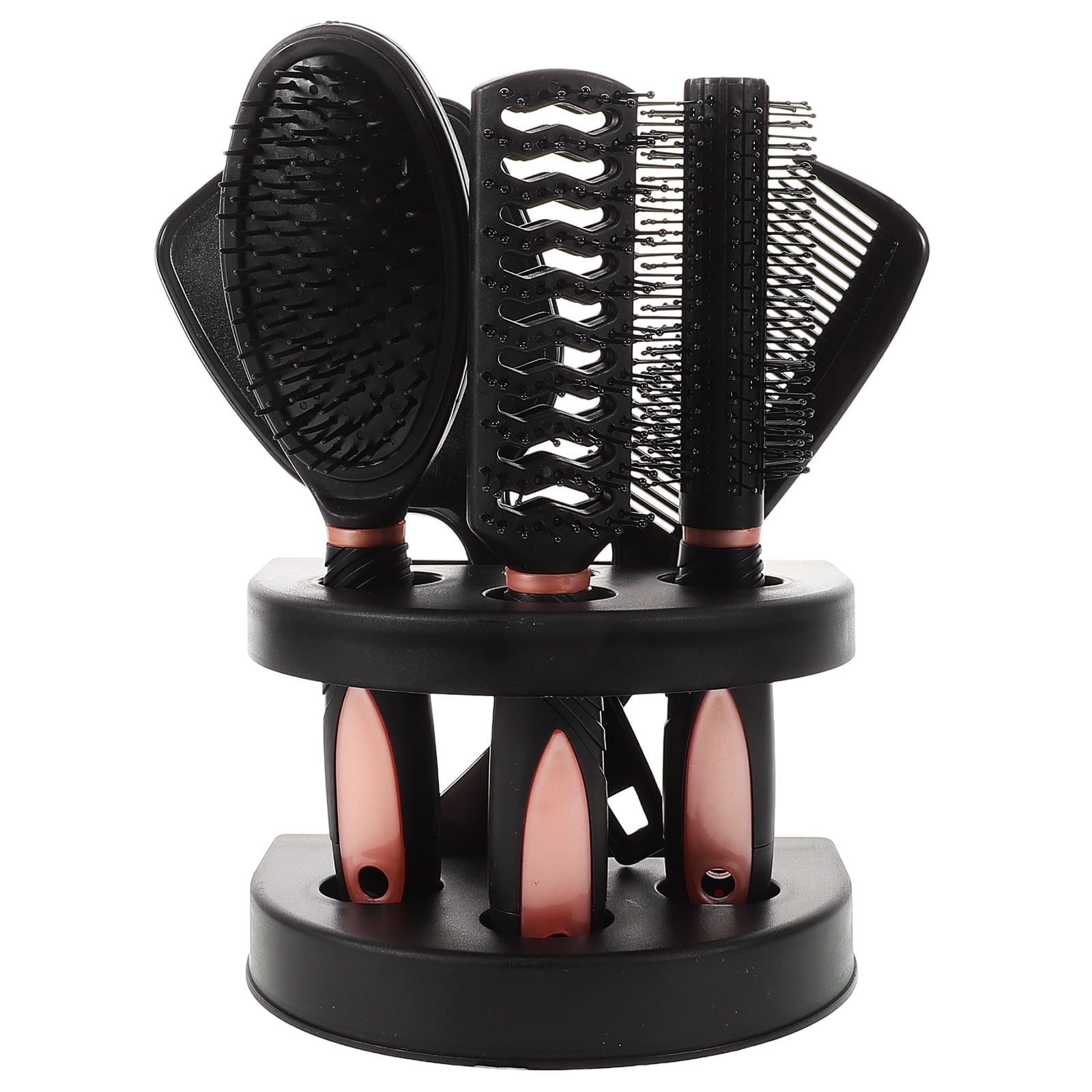 5 Pcs Hairbrush and Stand Holder Mirror Comb Set of - Walmart.com