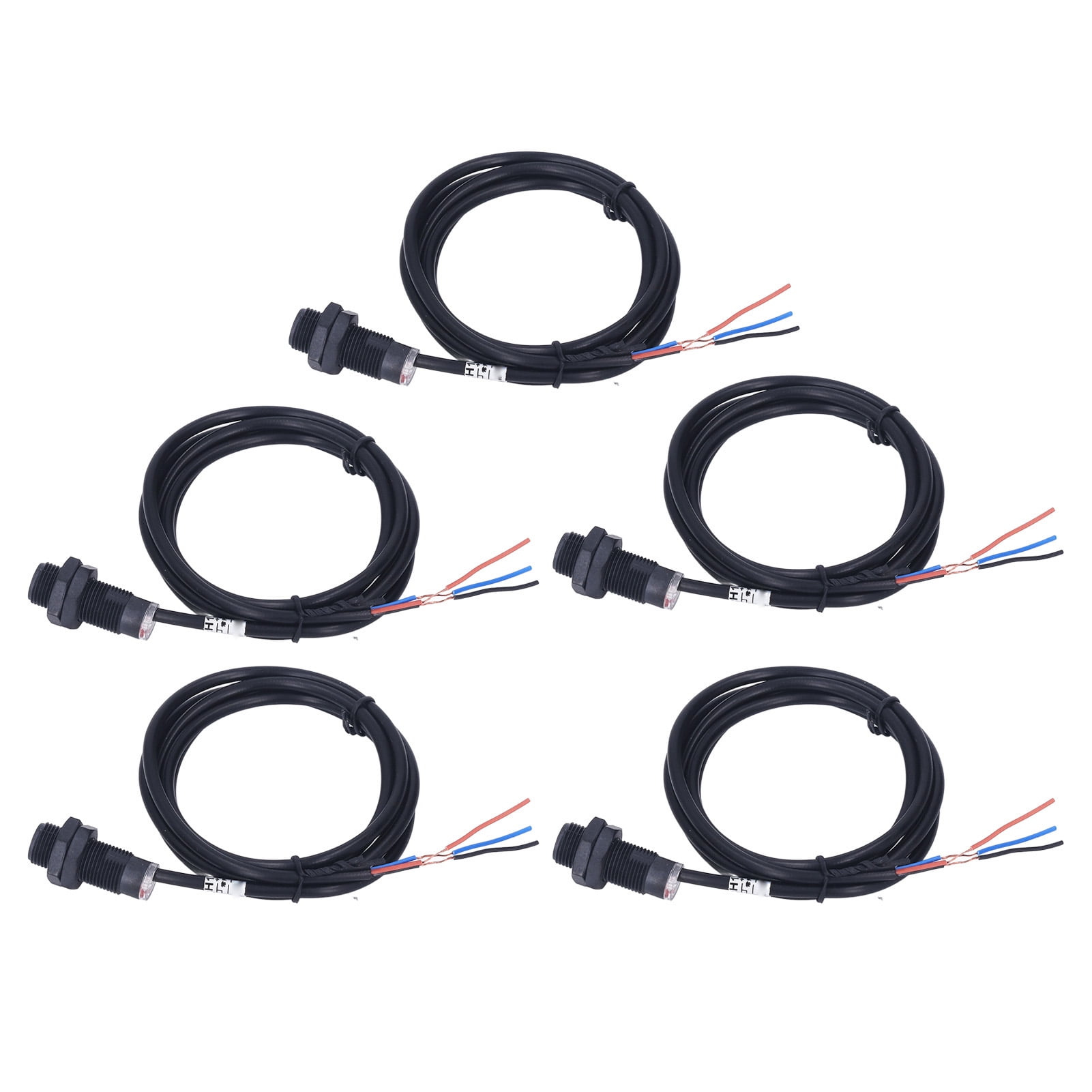 5 Pcs Hall Effect Sensor NPN Normally Open 10mm Sensing Hall Effect ...