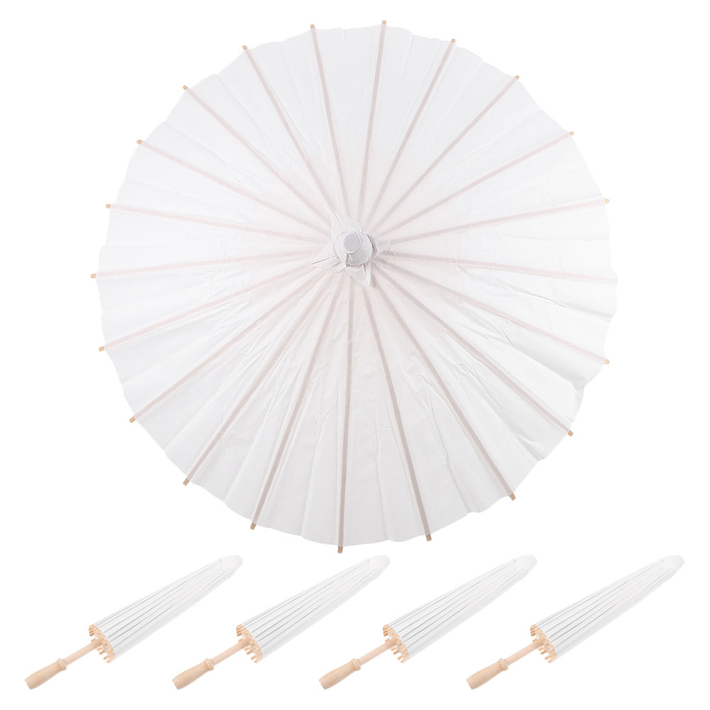 5 Pcs Hand Painted Umbrella Small Blank Paper Parasol for Graffiti Kids ...