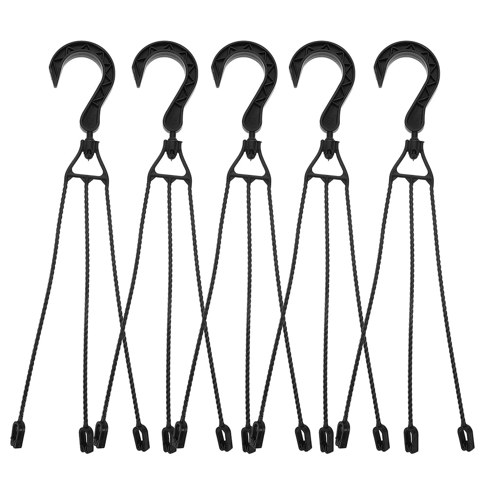 5 Pcs Hanging Basin Hook Spring Nozzle Suspense Fixtures Pot Cap Basket ...