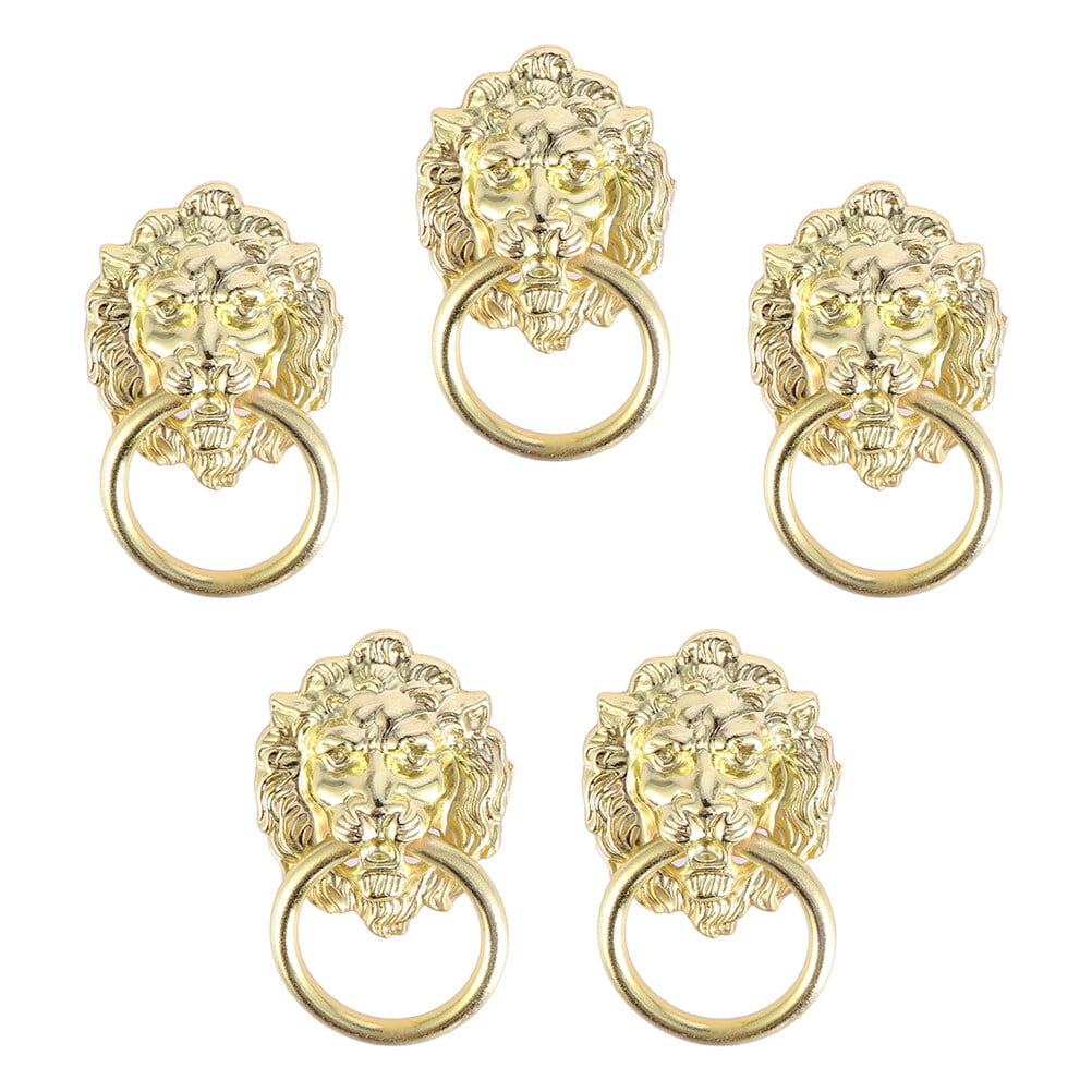 5 Pcs Hanging Drawers for Closet Lion Head Wardrobe Handles - Walmart.com