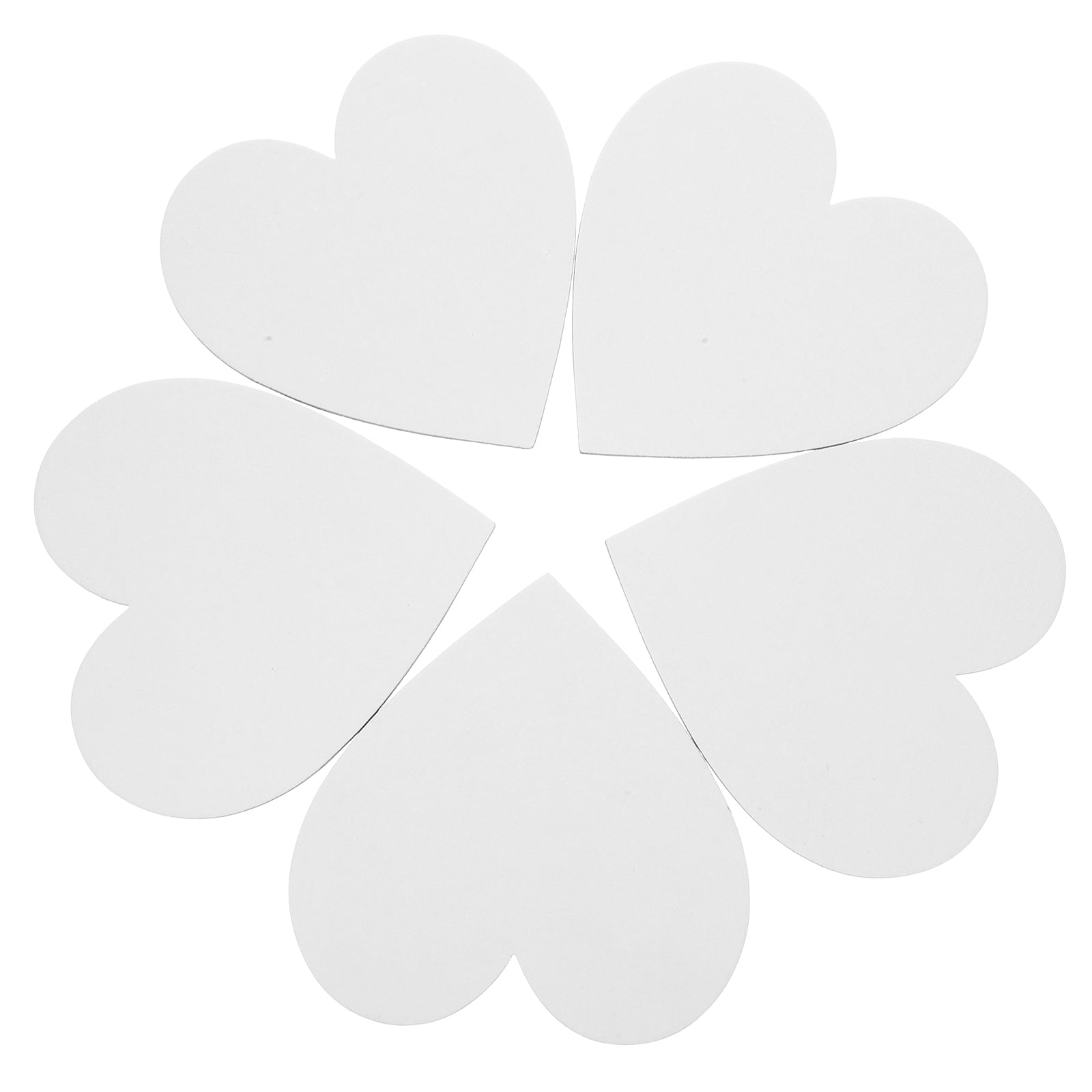 5 Pcs Heart Shape Cotton Drawing Board Thicken Art Painting Board ...