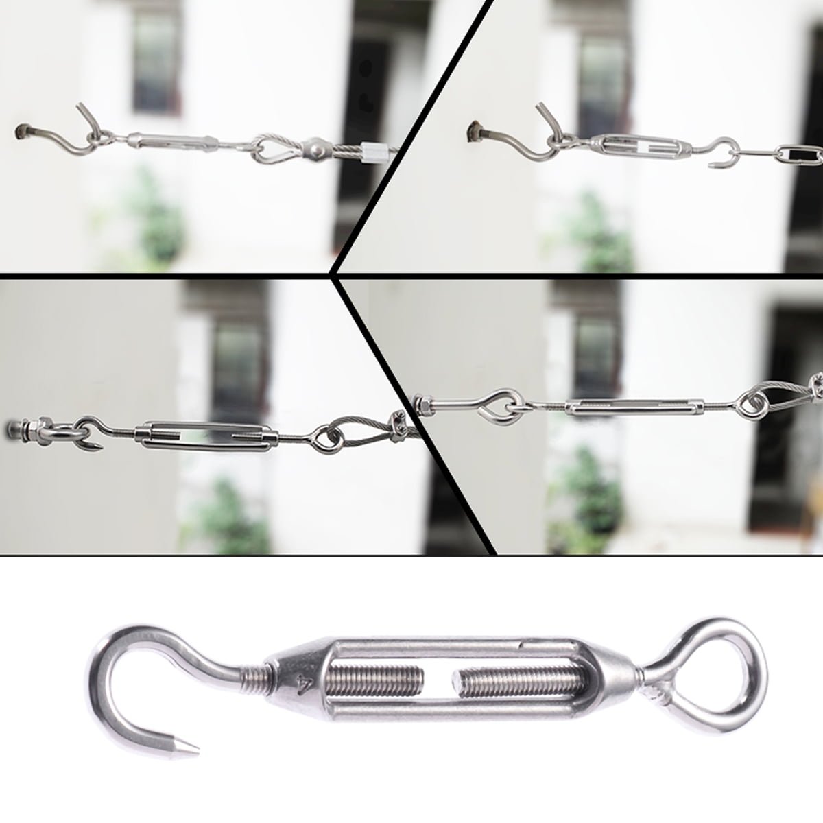 5 Pcs Heavy Duty Hooks Railing Eye Turnbuckle Wire Rope Hook Heavy Duty ...