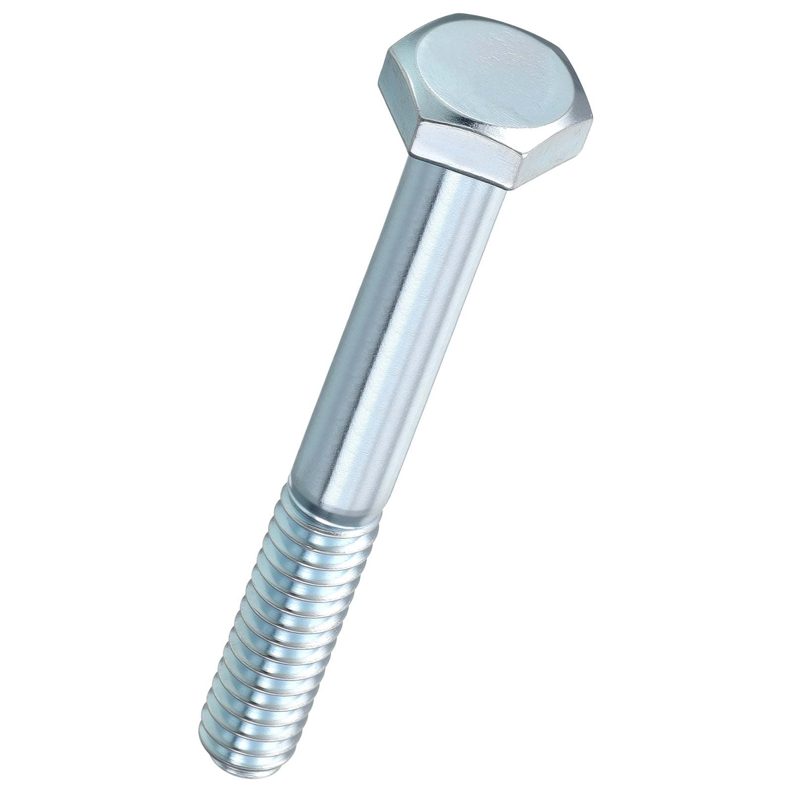 5 Pcs Hex Head Screws Bolts - [3/8"-16x2"] Carbon Steel Hex Bolt Fully ...