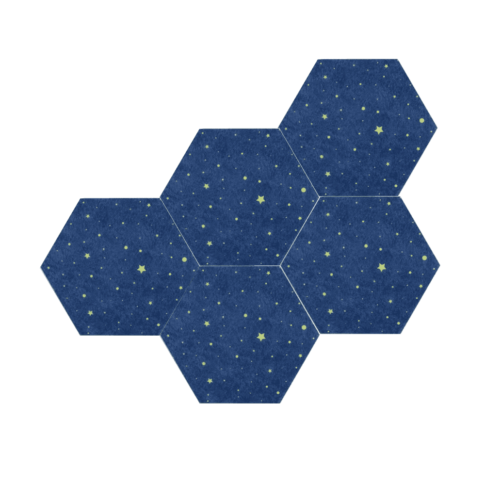 5 Pcs Hexagon Felt Board Tiles Self Adhesive Wall Bulletin,with ...