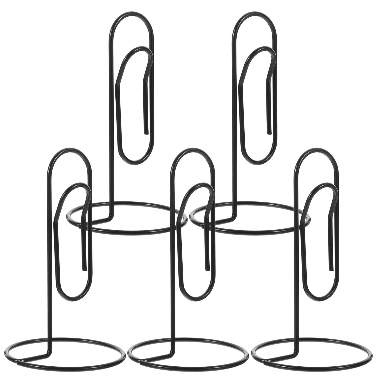 5 Pcs Holder for Desk Cute Daily Use Clip Staff 13*7.5cm Black ...