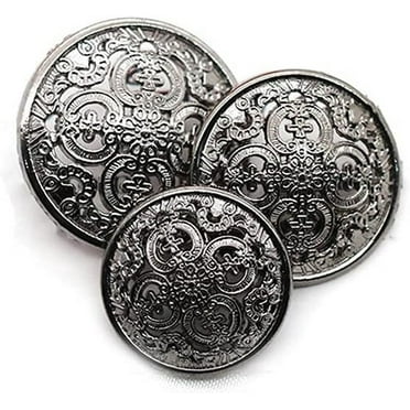 5 PCS Vintage Gold Women's Buttons for Clothing Decoration Metal Coat ...