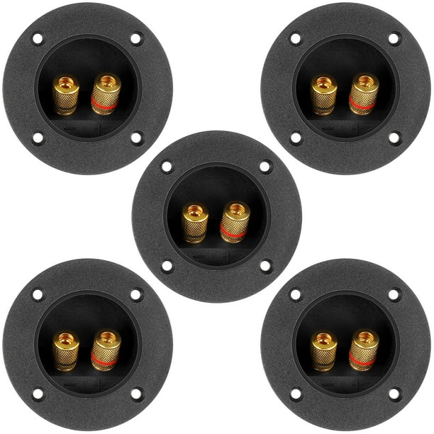 5 Pcs Home Subwoofer Speaker Terminal Binding Post Spring Cup Connector Subwoofer Plug Speakers ...