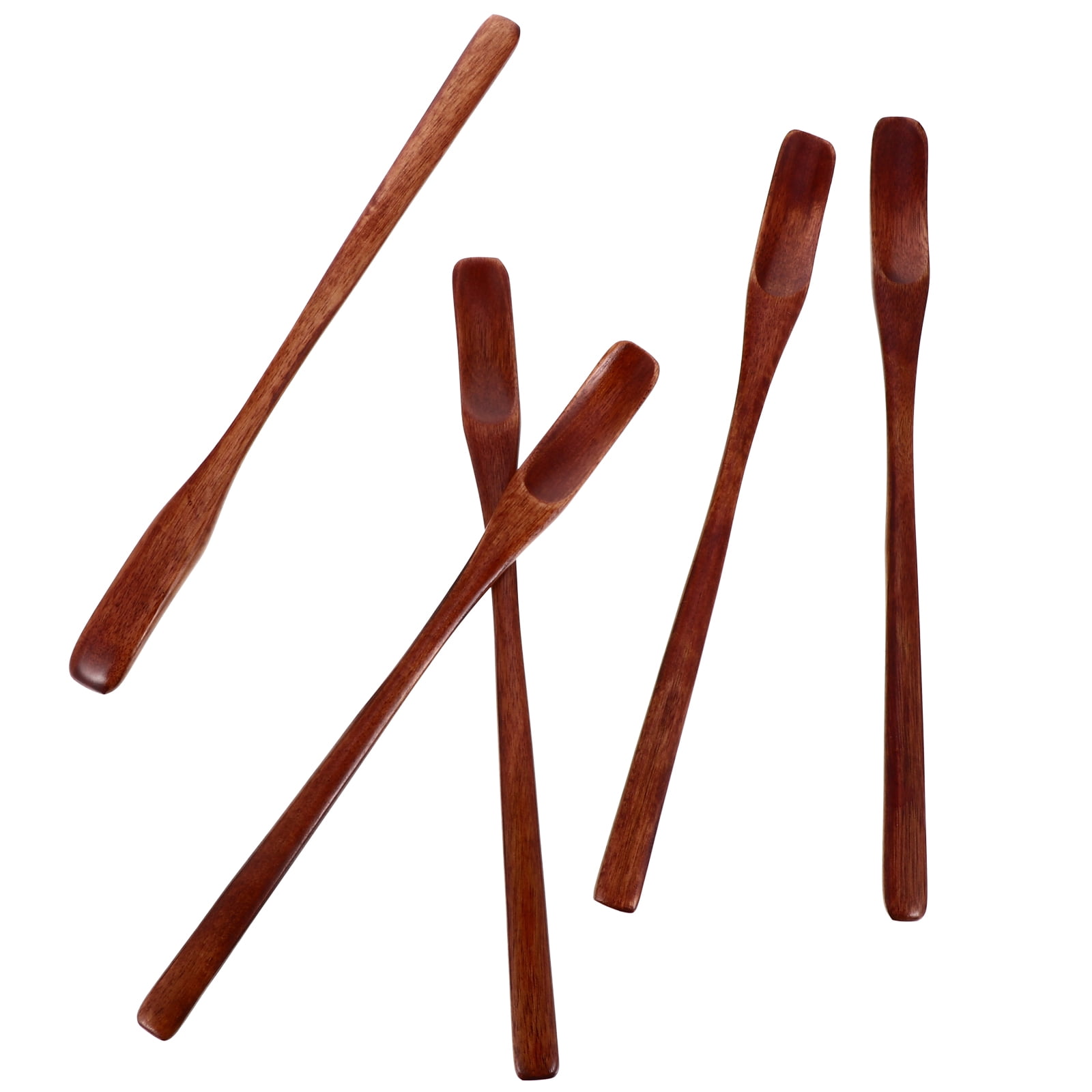 REOFLYUP Viscous Substance Extraction Spoons Timber 5Pcs 8.1X0.6X0.2In ...