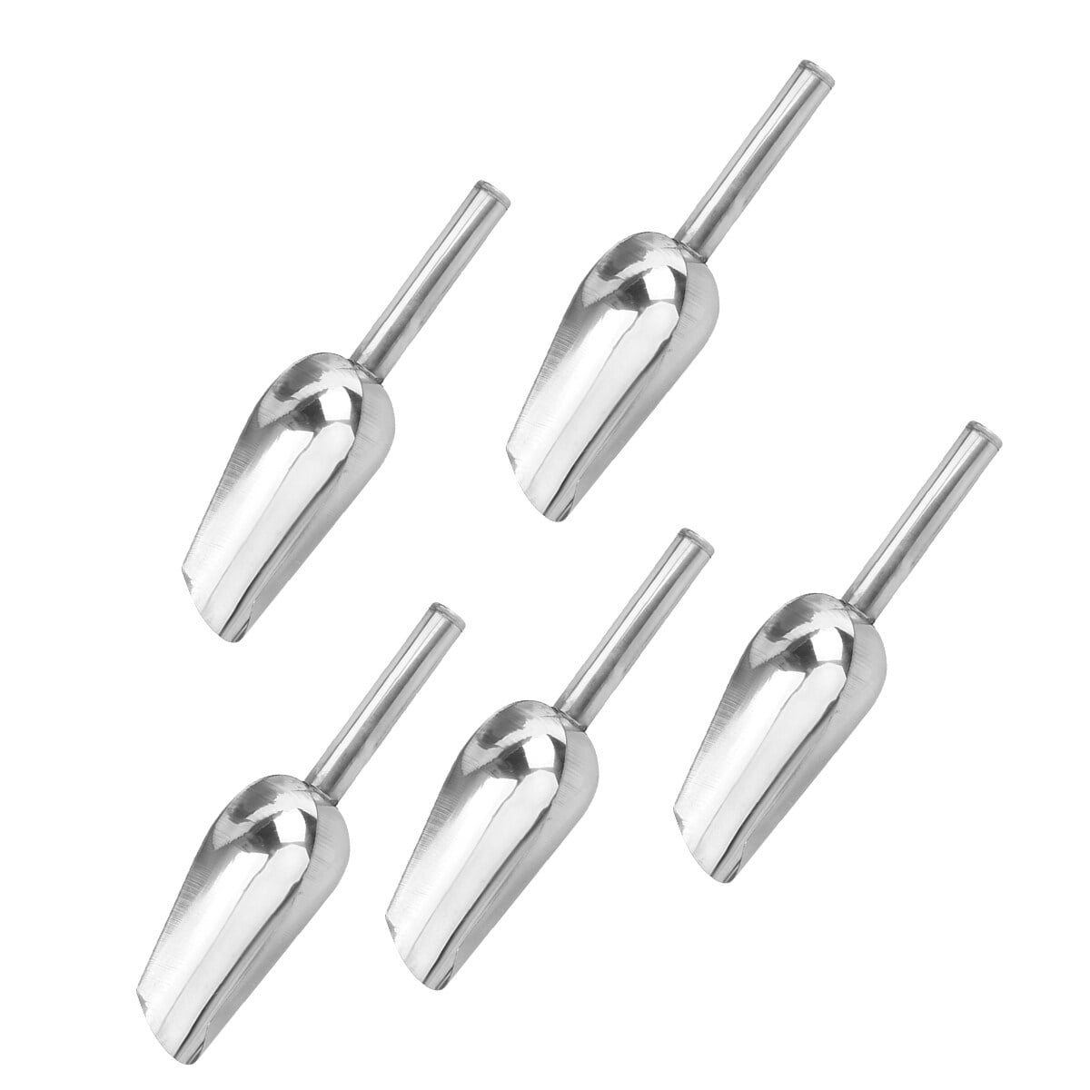5 Pcs Ice Cube Shovel Machine Scoops for Canisters Freezer Silver ...