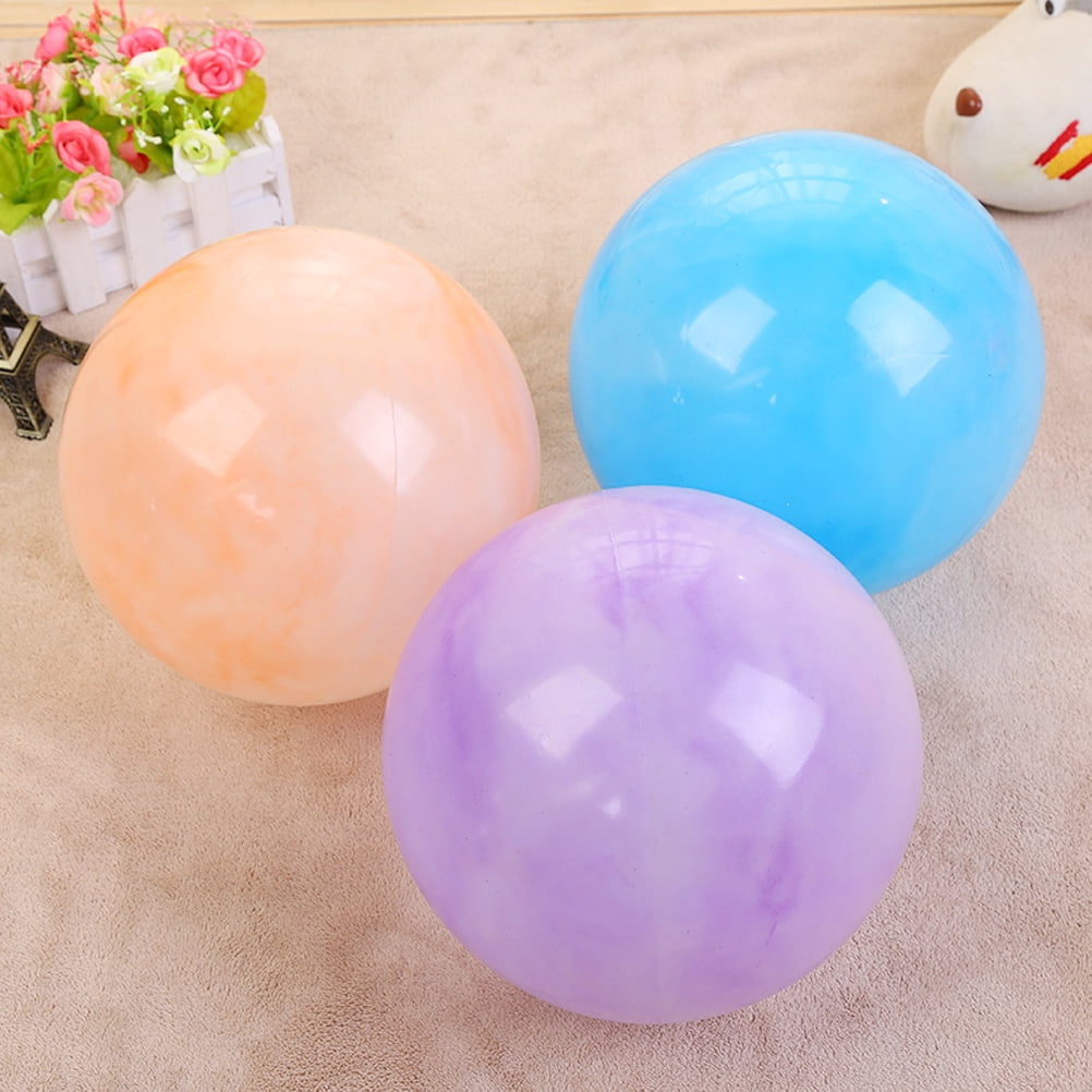 5 Pcs Inflatable Balls for Kids,Air Filled Pit Ball Bouncy Rubber Balls ...