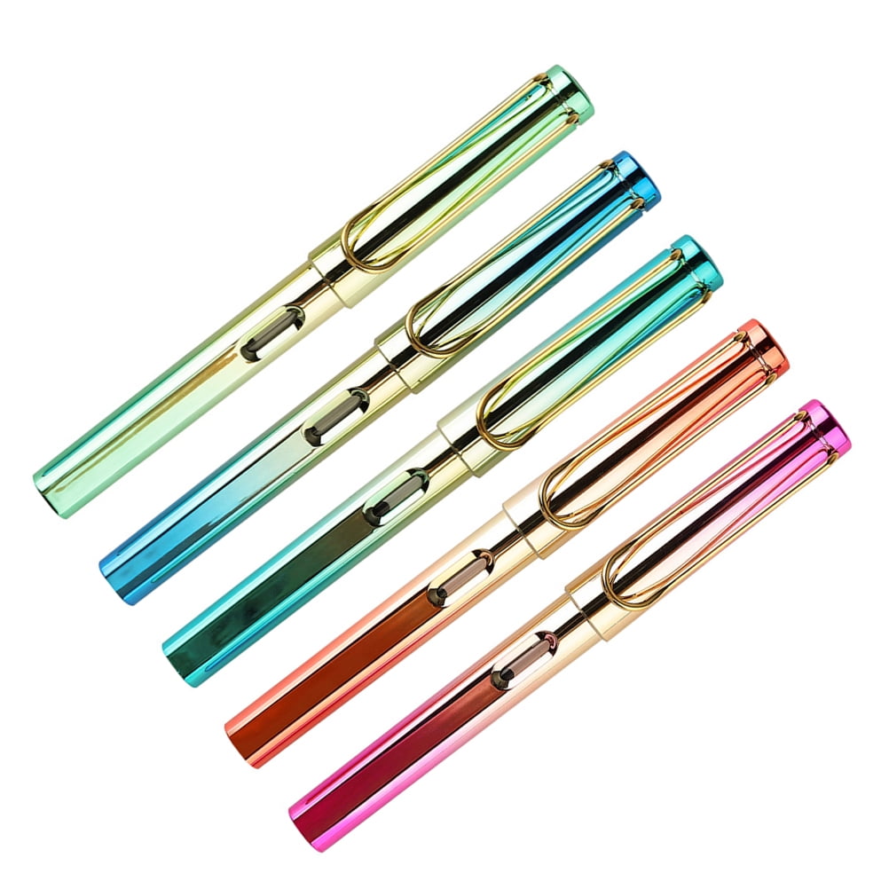 5 Pcs Ink Pen for Writing Checks Metallic Pens Calligraphy - Walmart.com