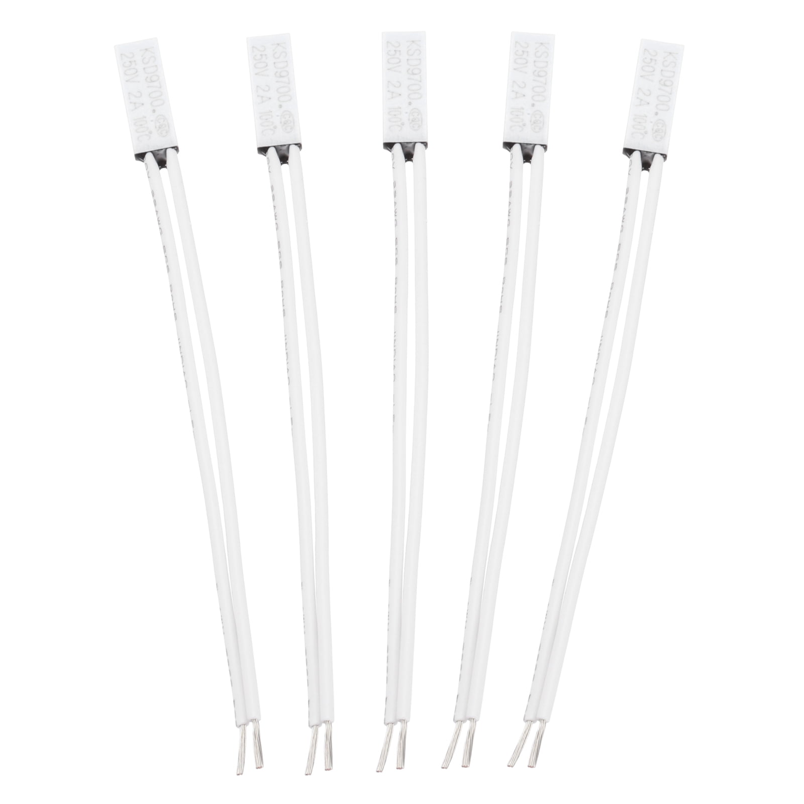 5 Pcs KSD9700 Thermostat 100°C/212°F Normally Close Temperature Switch ...