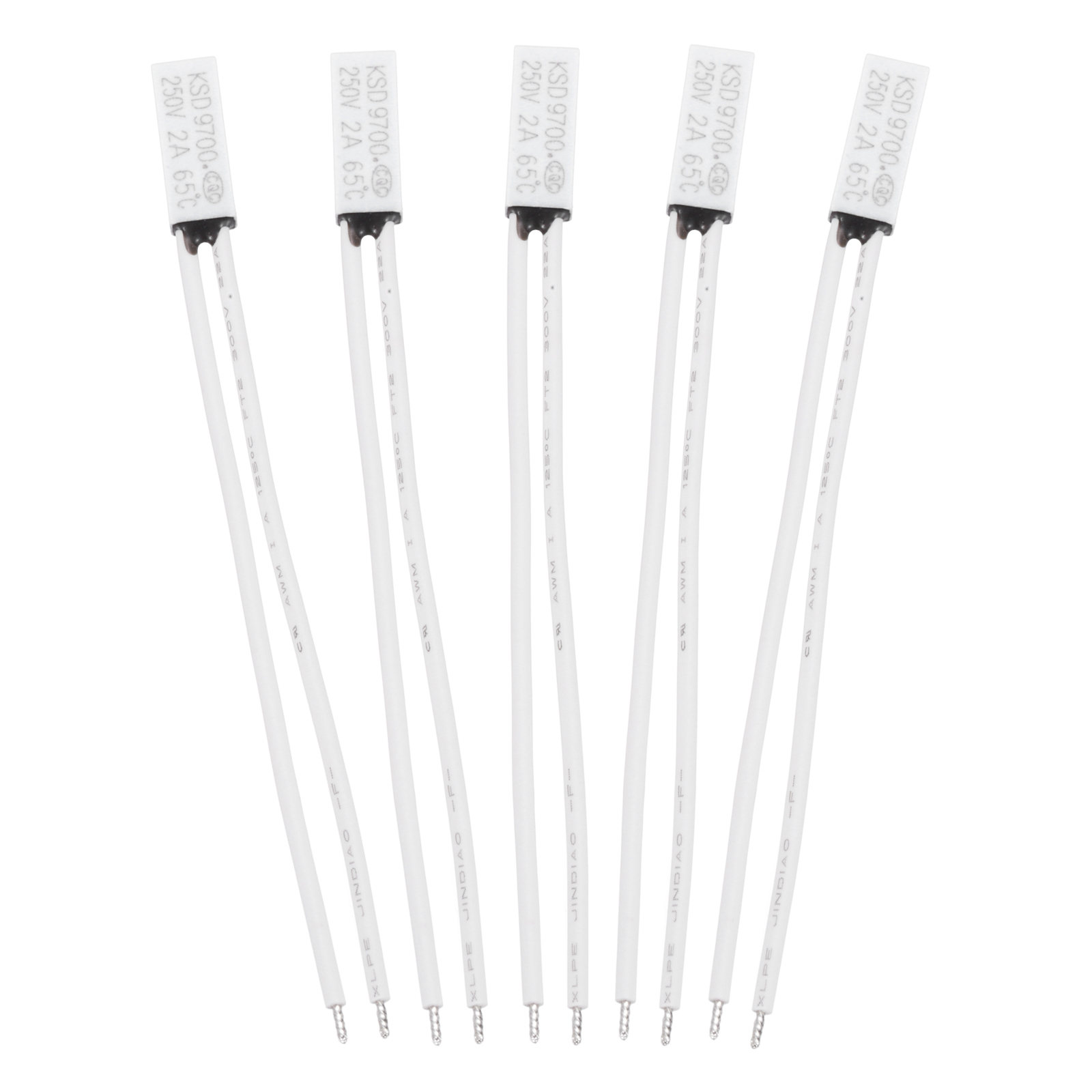 5 Pcs KSD9700 Thermostat 65°C/149°F Normally Close Temperature Switch ...
