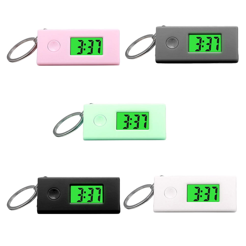 5 Pcs Key Ring Hanging Watches Portable Key Chain Watches Digital Watch ...