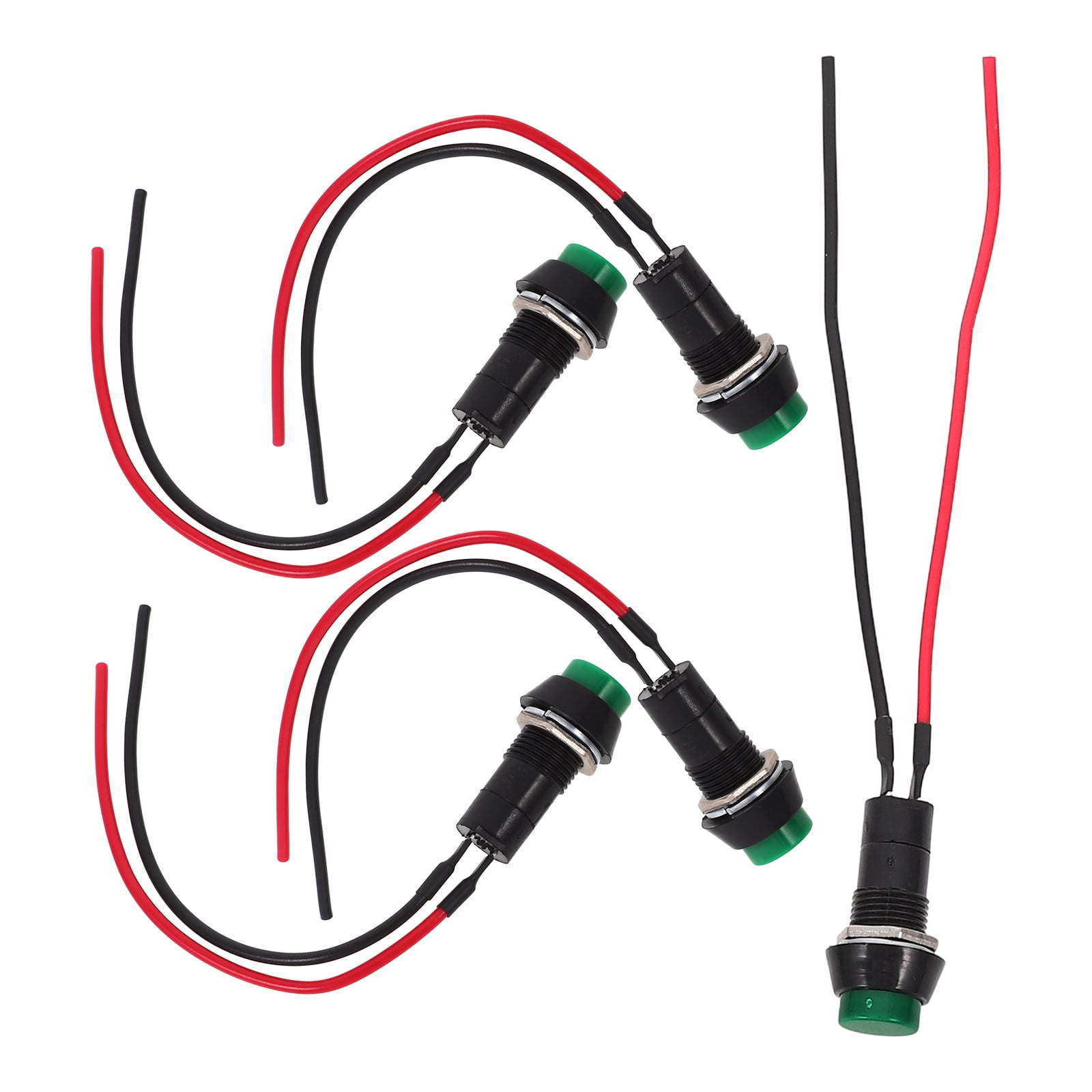 5 Pcs Key Switch Boat Ignition with Push Button Replacement Parts ...