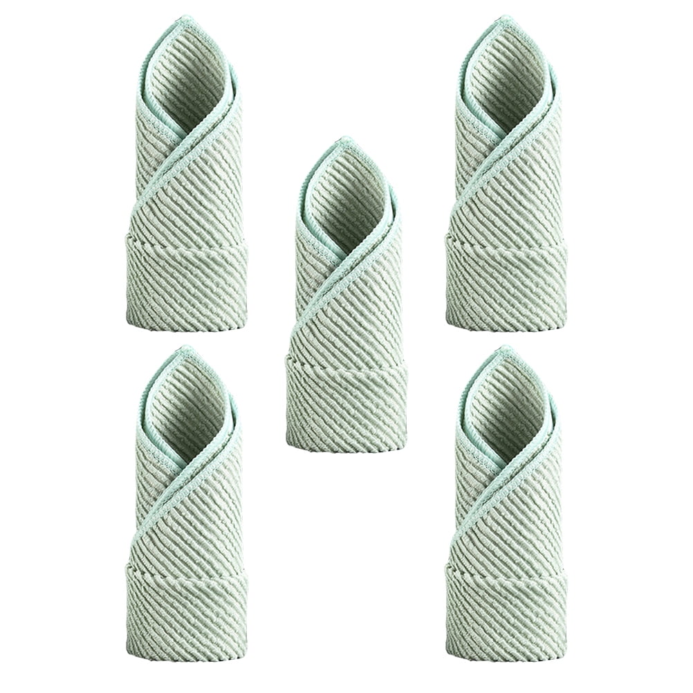 5 Pcs Kitchen Rag Household Dishcloths Wash Towels Cleaning Rags Tea ...