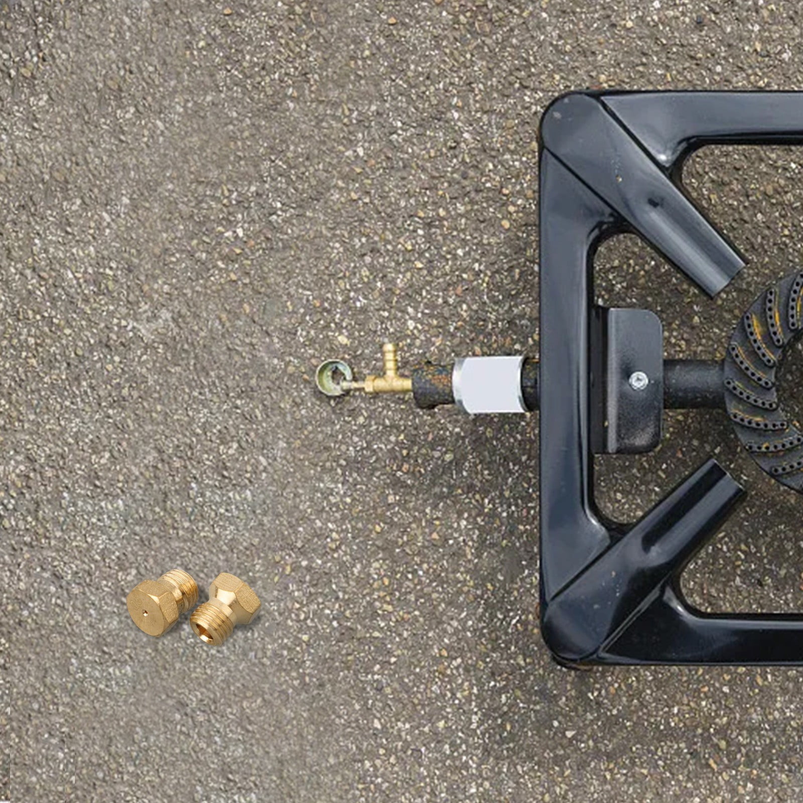 5 Pcs L P G Conversion Nozzle for Gas Stove Brass Nozzle Propane ...