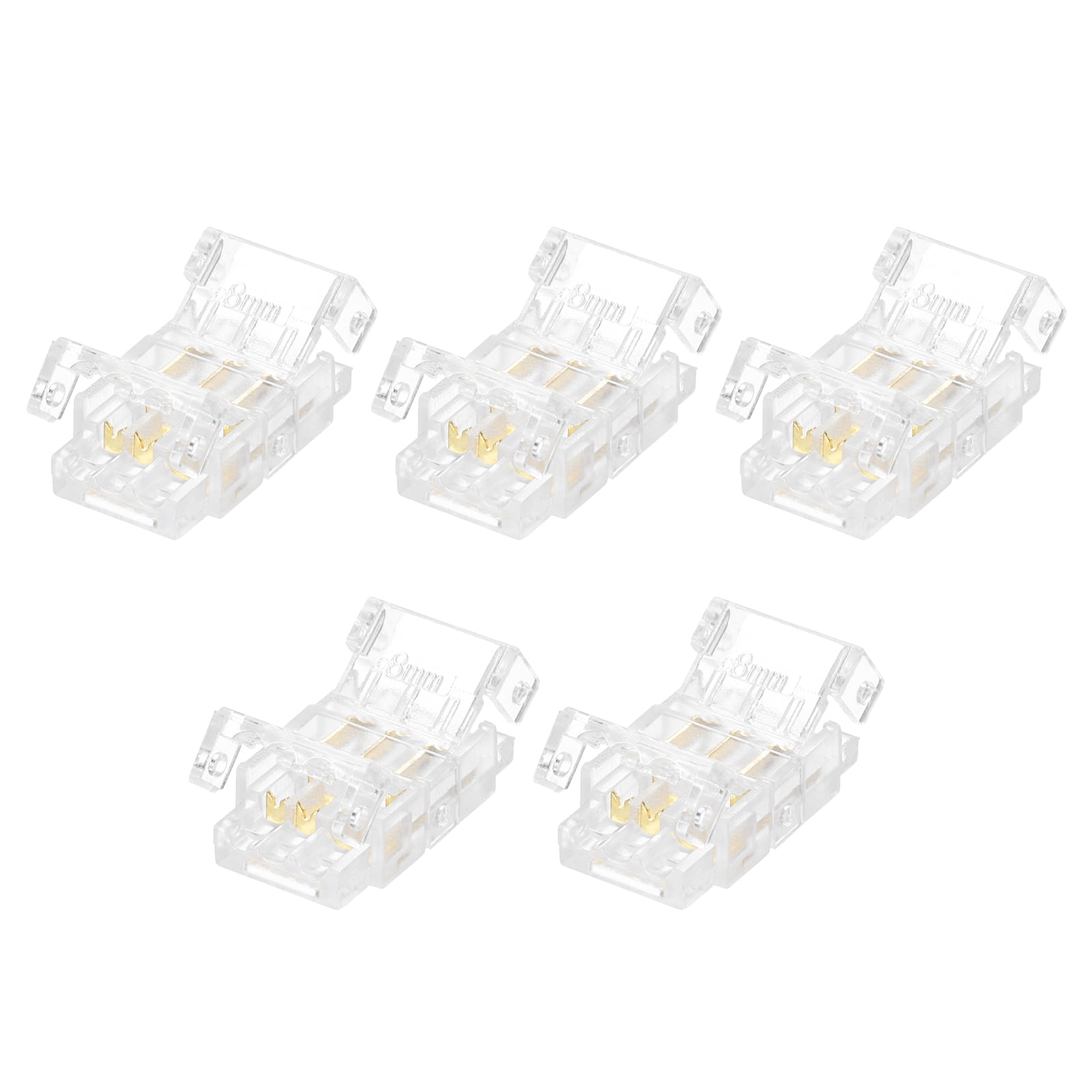 5 Pcs LED Strip Connector 3 Pin 8mm LED Connectors for Strip Lights ...