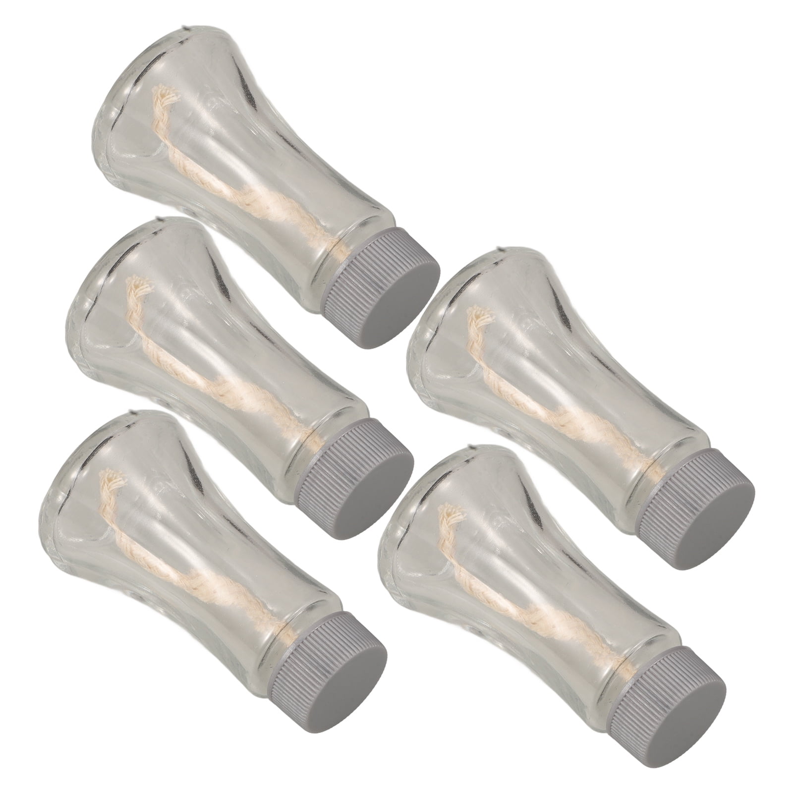 5 Pcs Laboratory Alcohol Burner Burner with Wick Glass Alcohol Lamp 8 ...
