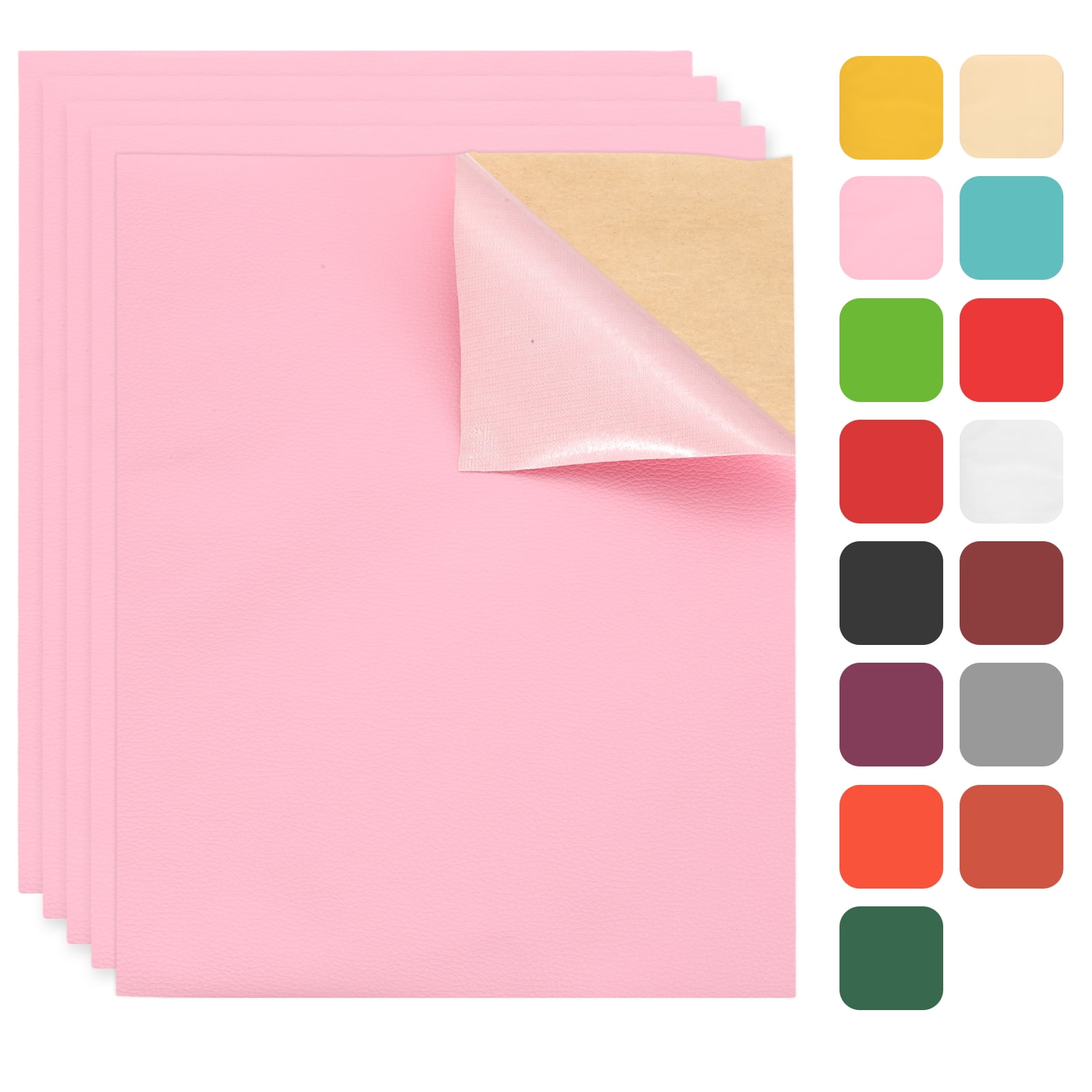 5 Pcs Leather Repair Patch 10"x12" Self-Adhesive Leather Vinyl Repair ...