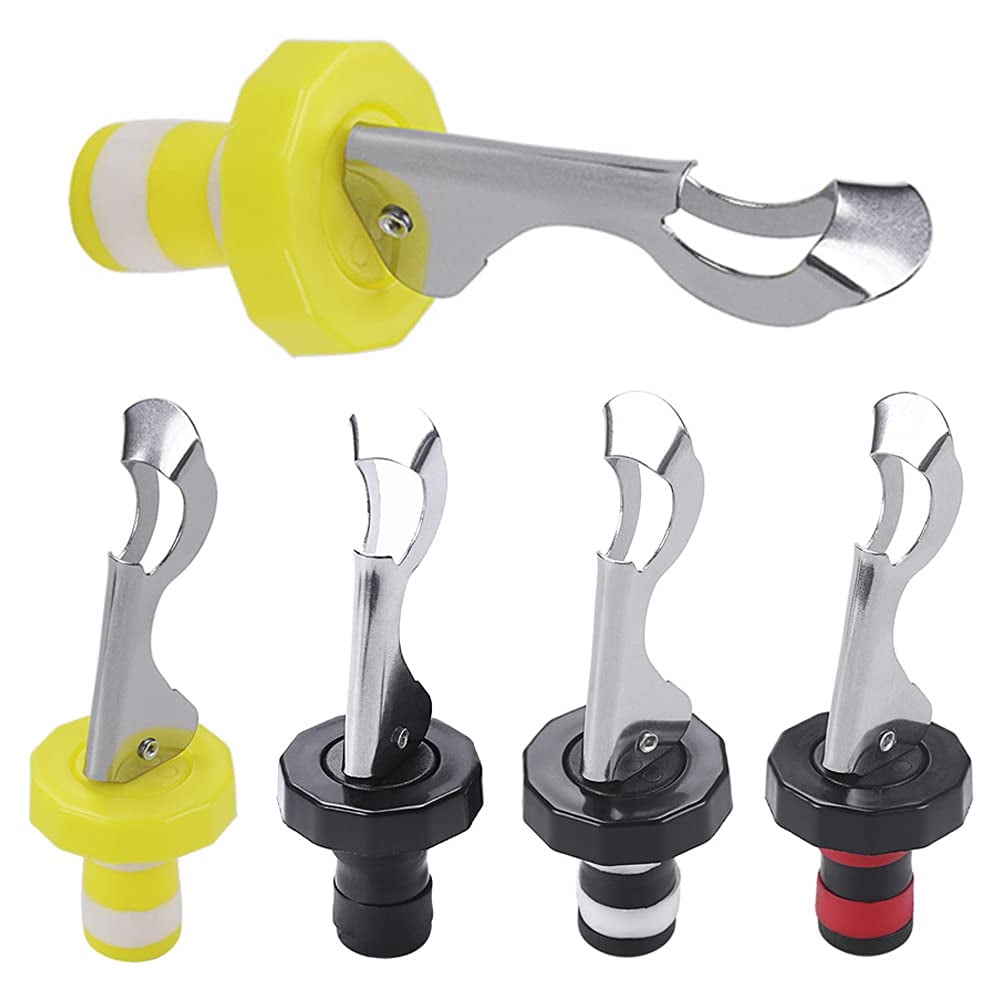 5 Pcs Lever-Arm Bottle Stoppers Wine Bottle Lid Vacuum Plug Expanding ...