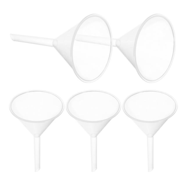 5 Pcs Long Stem Funnel Neck Home Kitchen Funnels Flask Beer - Walmart.com
