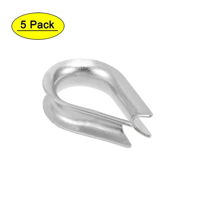 5 Pcs M3 Stainless Steel 3/32"-1/8" Wire Rope Cable Thimbles - Walmart.com
