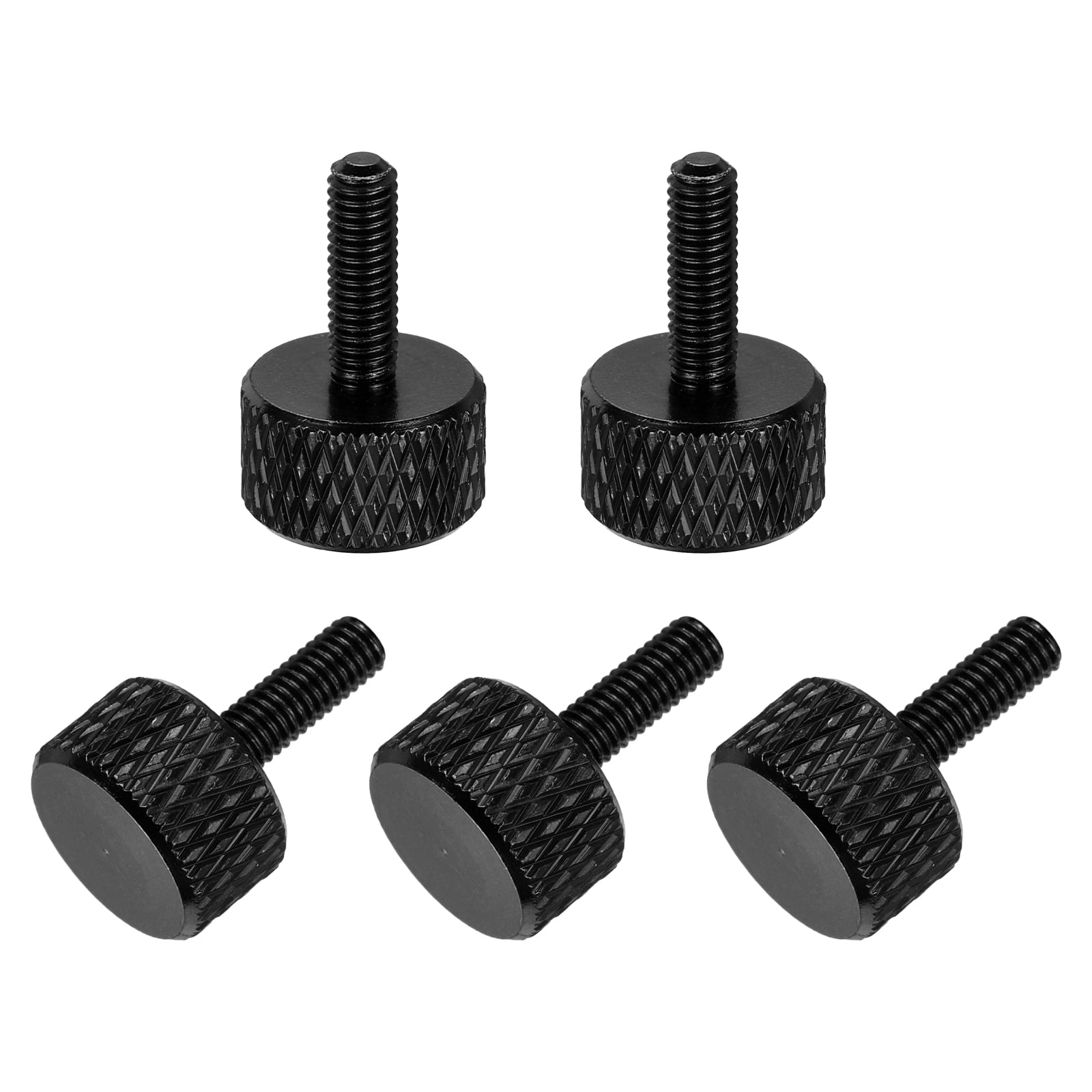 5 Pcs M3x10mm Flat Head Knurled Thumb Screws for Graphics Card, Black ...