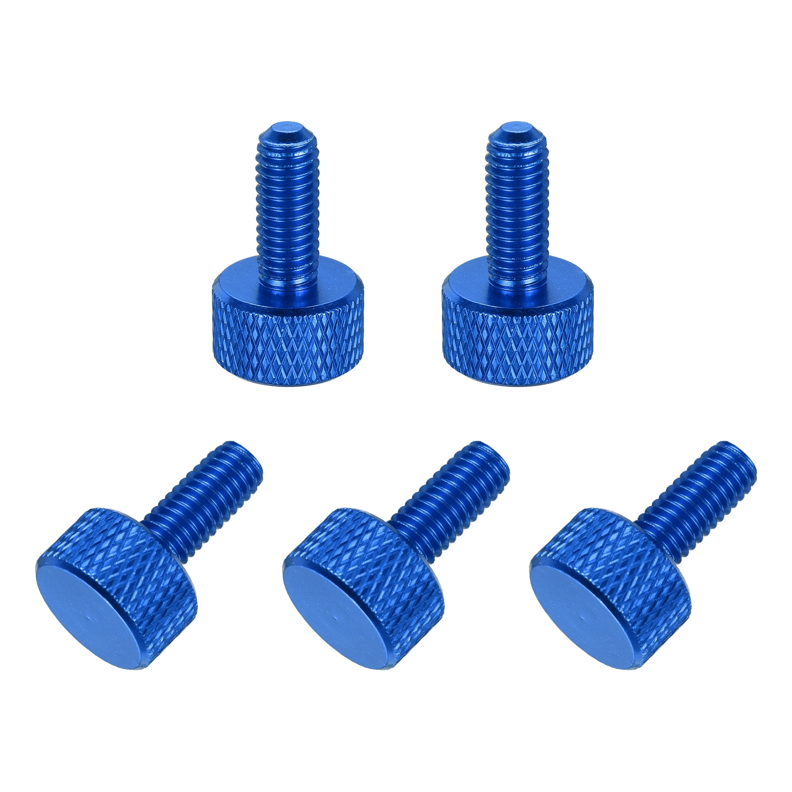 5 Pcs M5x14mm Flat Head Knurled Thumb Screws for Graphics Card, Dark ...