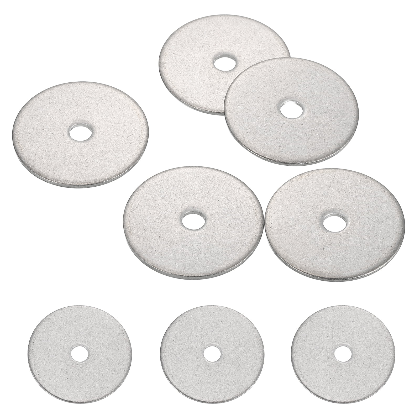 5 Pcs M6 304 Stainless Steel Flat Washers 6mm ID 40mm OD 2mm Thick ...