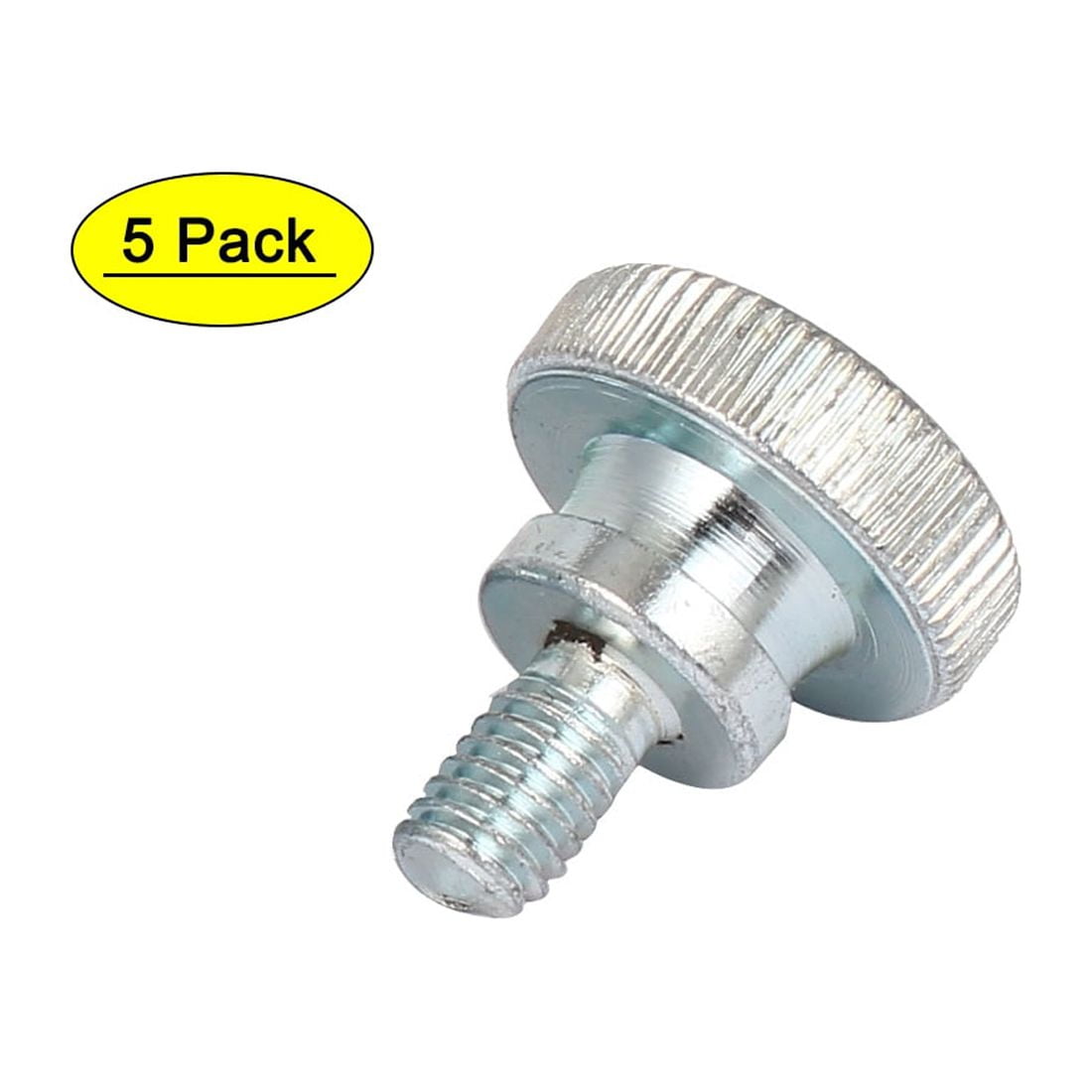 5 Pcs M6x10mm Carbon Steel Metric Flat Knurled Head Thumb Screws Bolts 22mm Lomg - Walmart.com