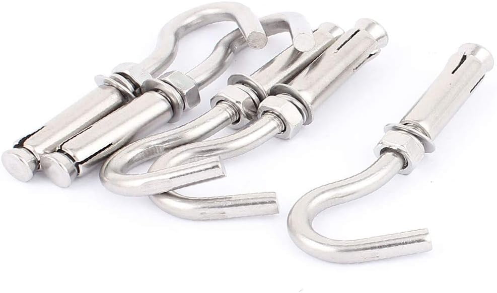 5 Pcs M8 Male Thread Sleeve Anchor Expanding Hook Expansion Bolt Screw ...