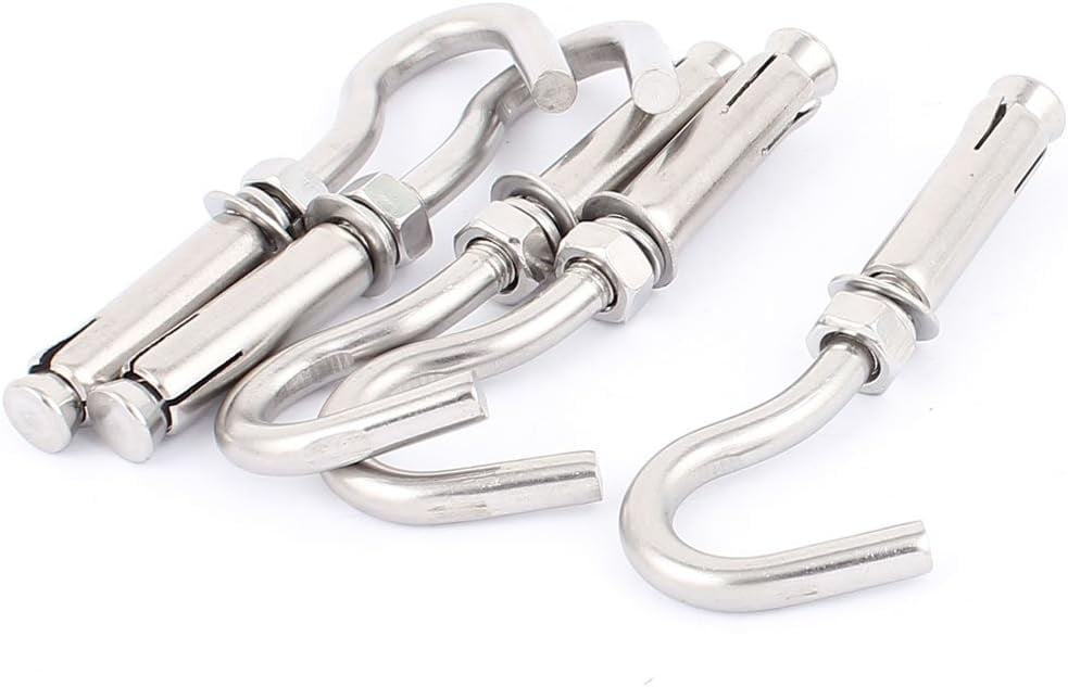 5 Pcs M8 Male Thread Sleeve Anchor Expanding Hook Expansion Bolt Screw ...