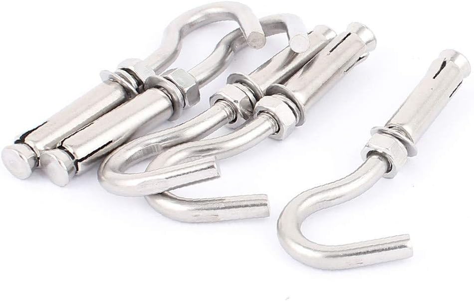 5 Pcs M8 Male Thread Sleeve Anchor Expanding Hook Expansion Bolt Screw ...