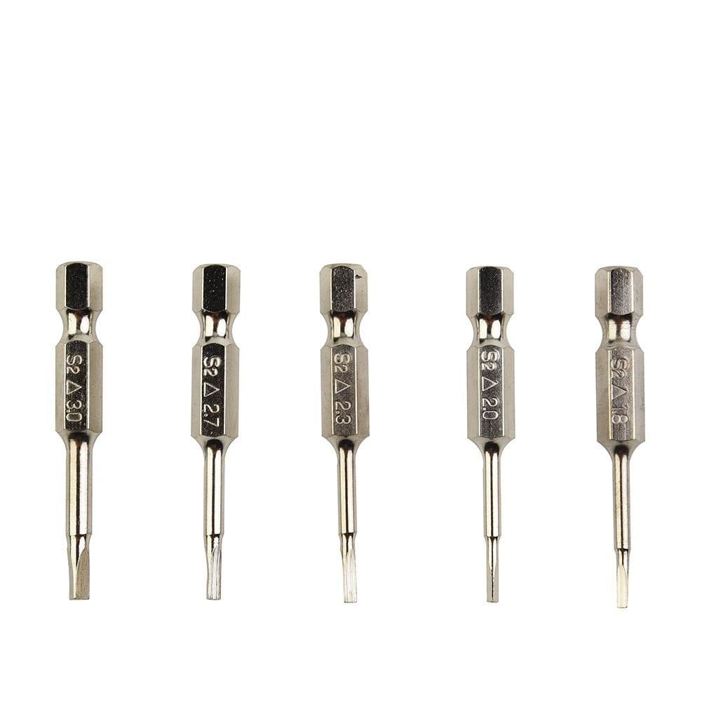 5 Pcs Magnetic Triangle Head Screwdriver Bits Steel 1/4 Hex Shank 50mm ...