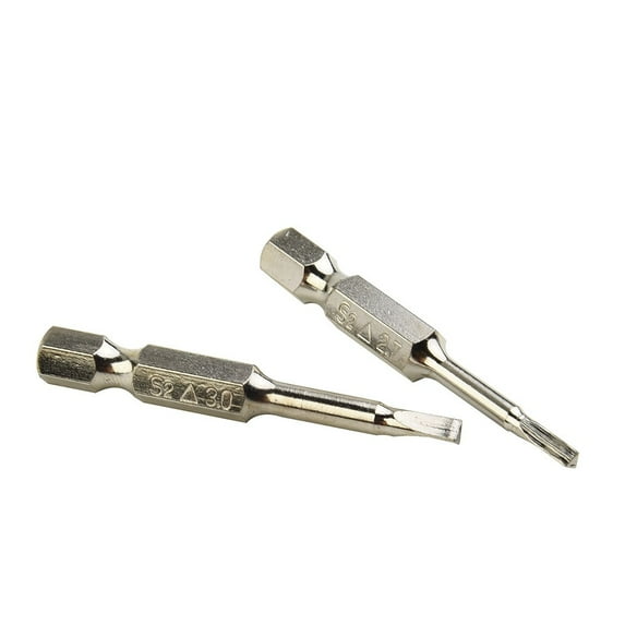 5 Pcs Magnetic Triangle Head Screwdriver Bits Tip Set Steel 1 4 Hex ...