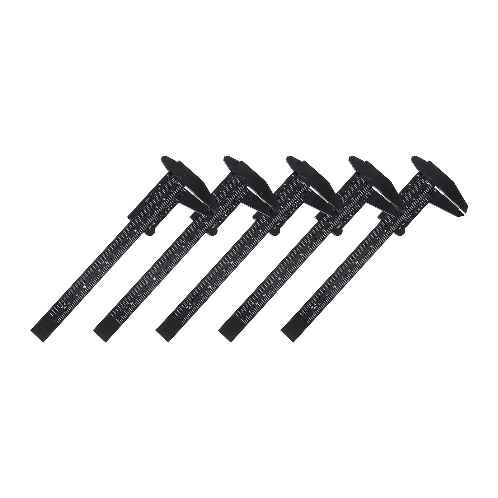 5 Pcs Measuring Ruler Caliper Scale Digital Calipers Black - Walmart.com