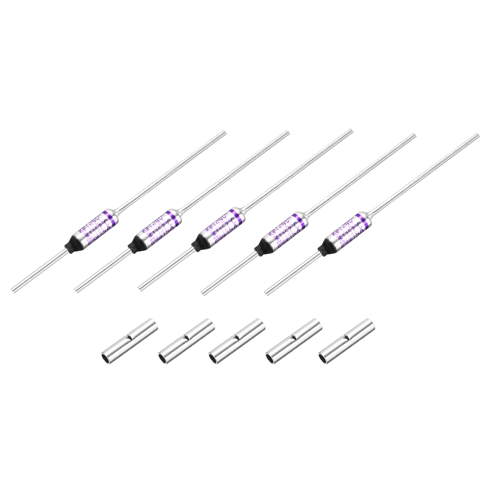 5 Pcs Metal Temperature Thermal Fuse SF152Y 157 °C 314.6 °F 15A 250V ...
