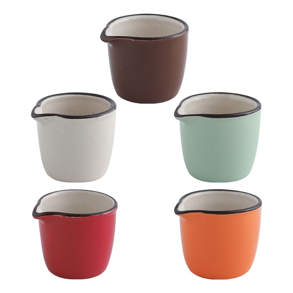 5 Pcs Milk Cup Seasoning Dishes Syrup Creamer Pitcher Sauce Dipping ...