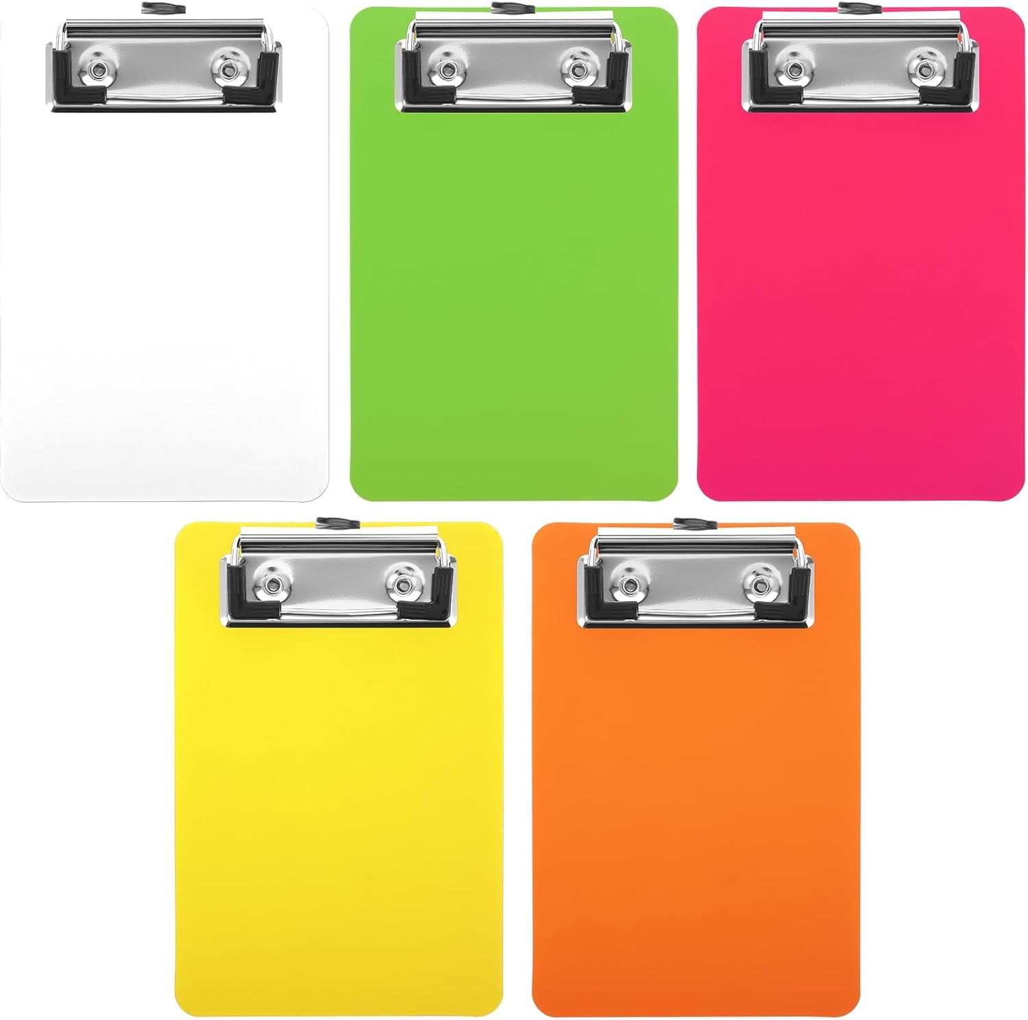 5 Pcs Mini Clipboards with Pen Holder Clip, 6 x 4 Inch Small Clipboards ...