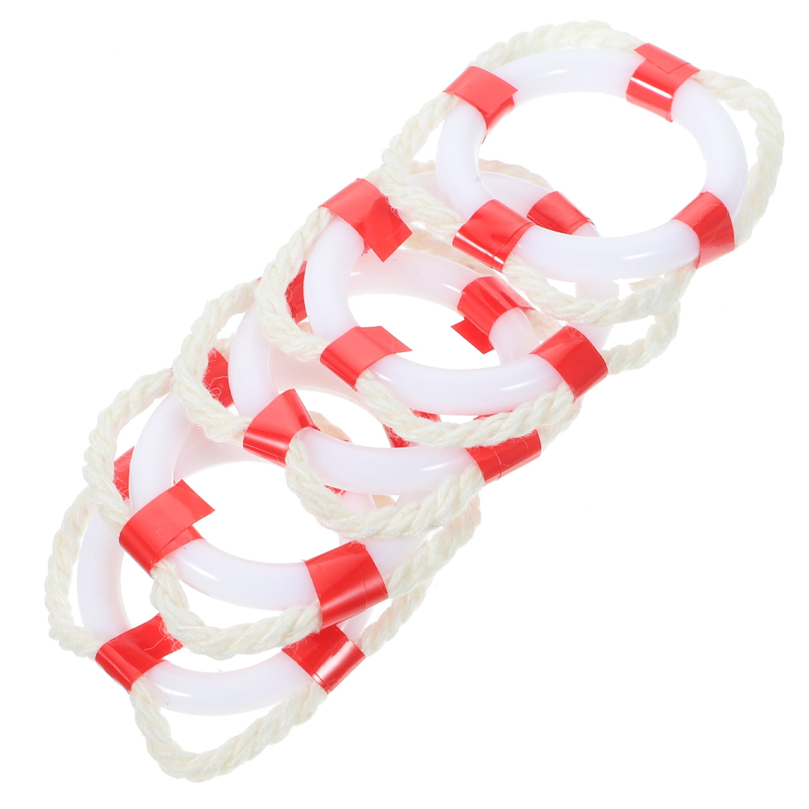 5 Pcs Mini Life Buoy Pool Models Nautical Rings Miniature House ...