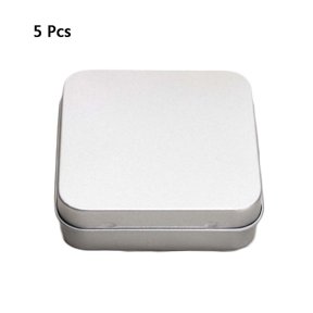 Small Metal Tins for Storage and Packaging in Multiple Styles