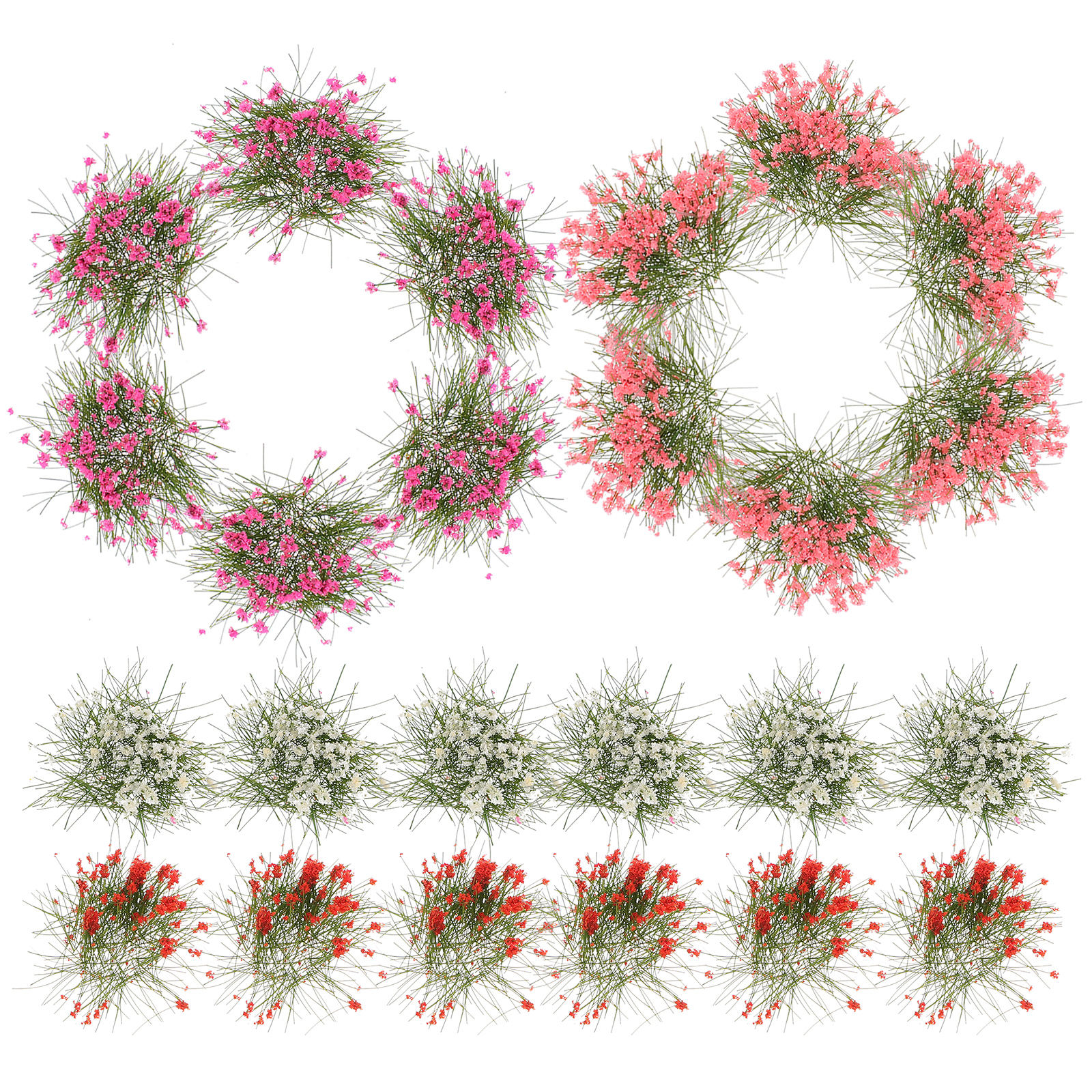 5 Pcs Model Grass Flower Tufts Miniature Construction Sand Table Work ...