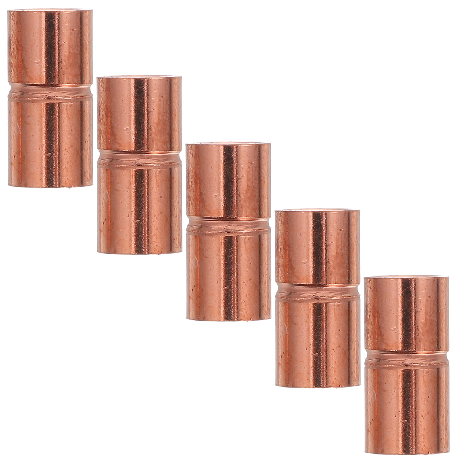 Homoyoyo 5Pcs Copper Coupler Adapter for HVAC Systems Rose Gold Welding ...