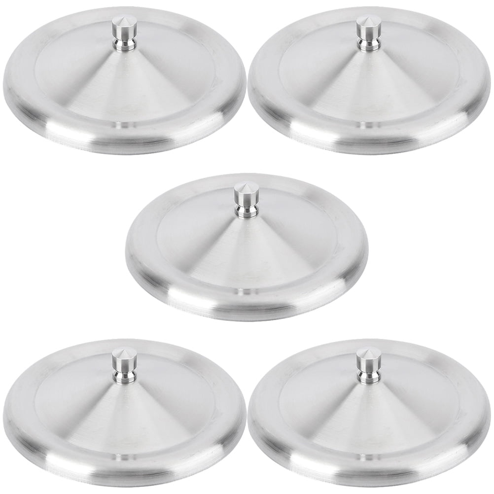 5 Pcs Mug Lid Coffee Stainless Steel Wine Glasses Cup Covers Travel ...