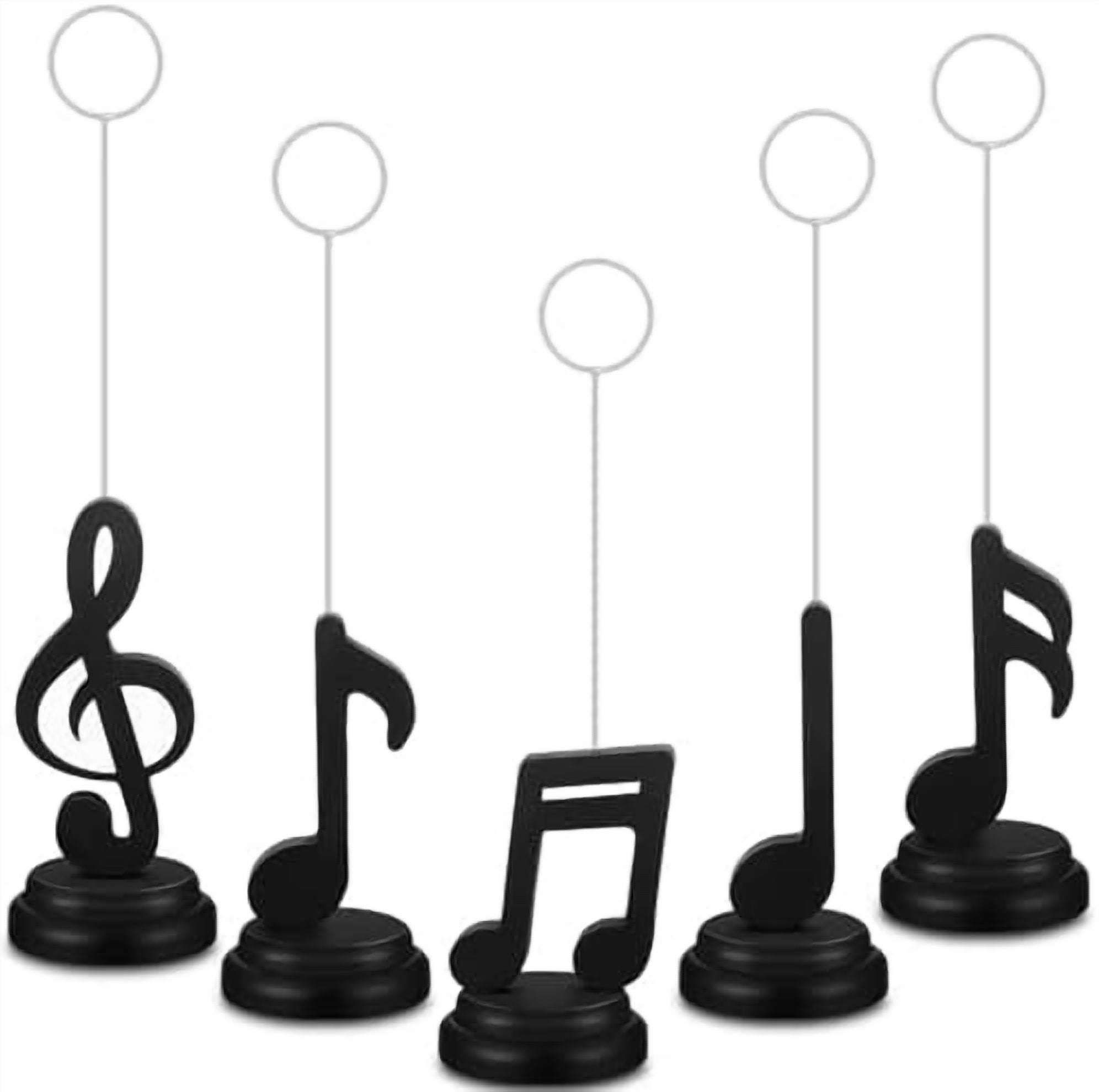 5 Pcs Music Note Balloons Photo Holders Balloon & Place Card Holder ...