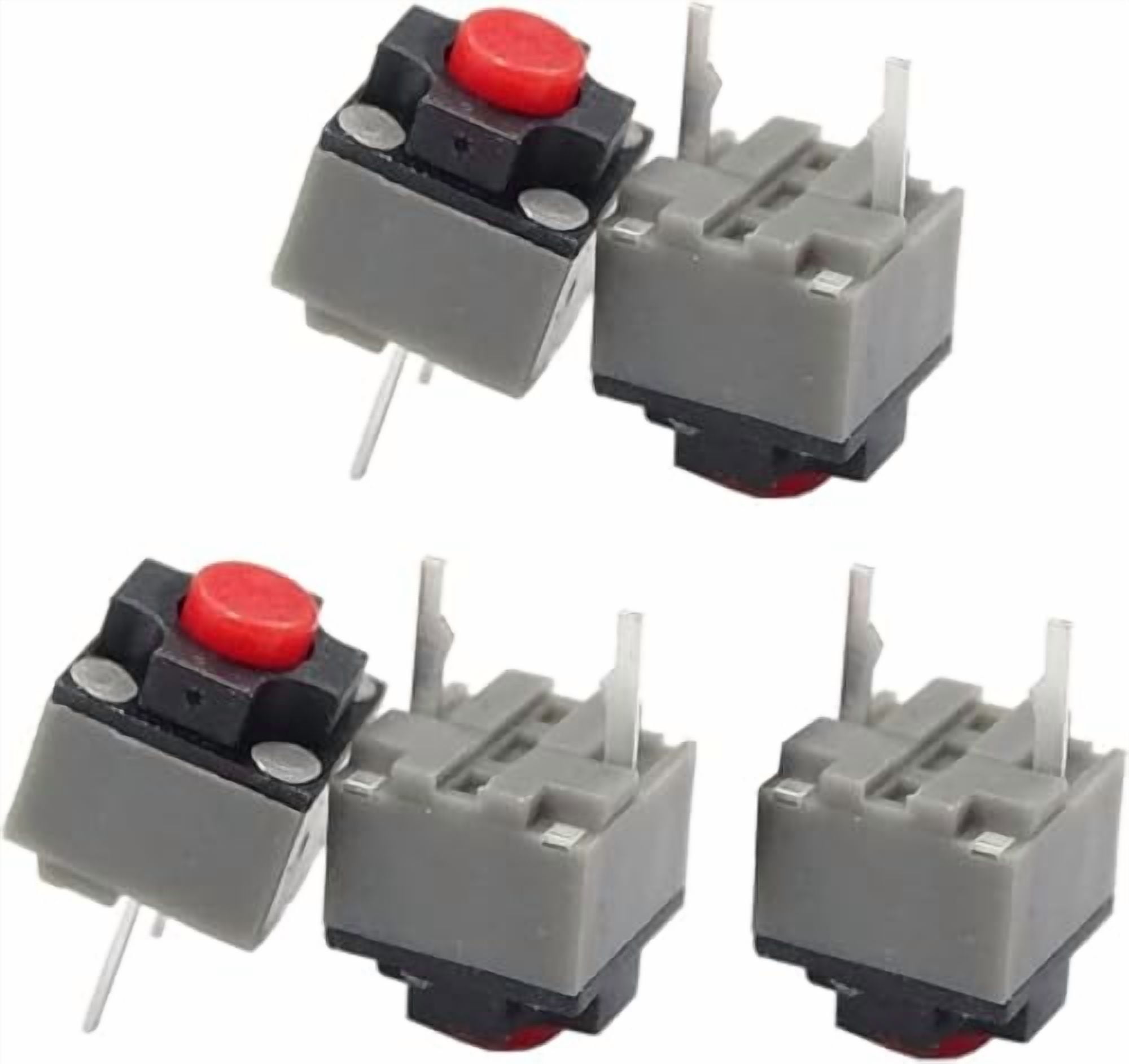 5 Pcs Mute 6x6x7.3mm Square Switch Silent Switch 10 Million Mouse ...