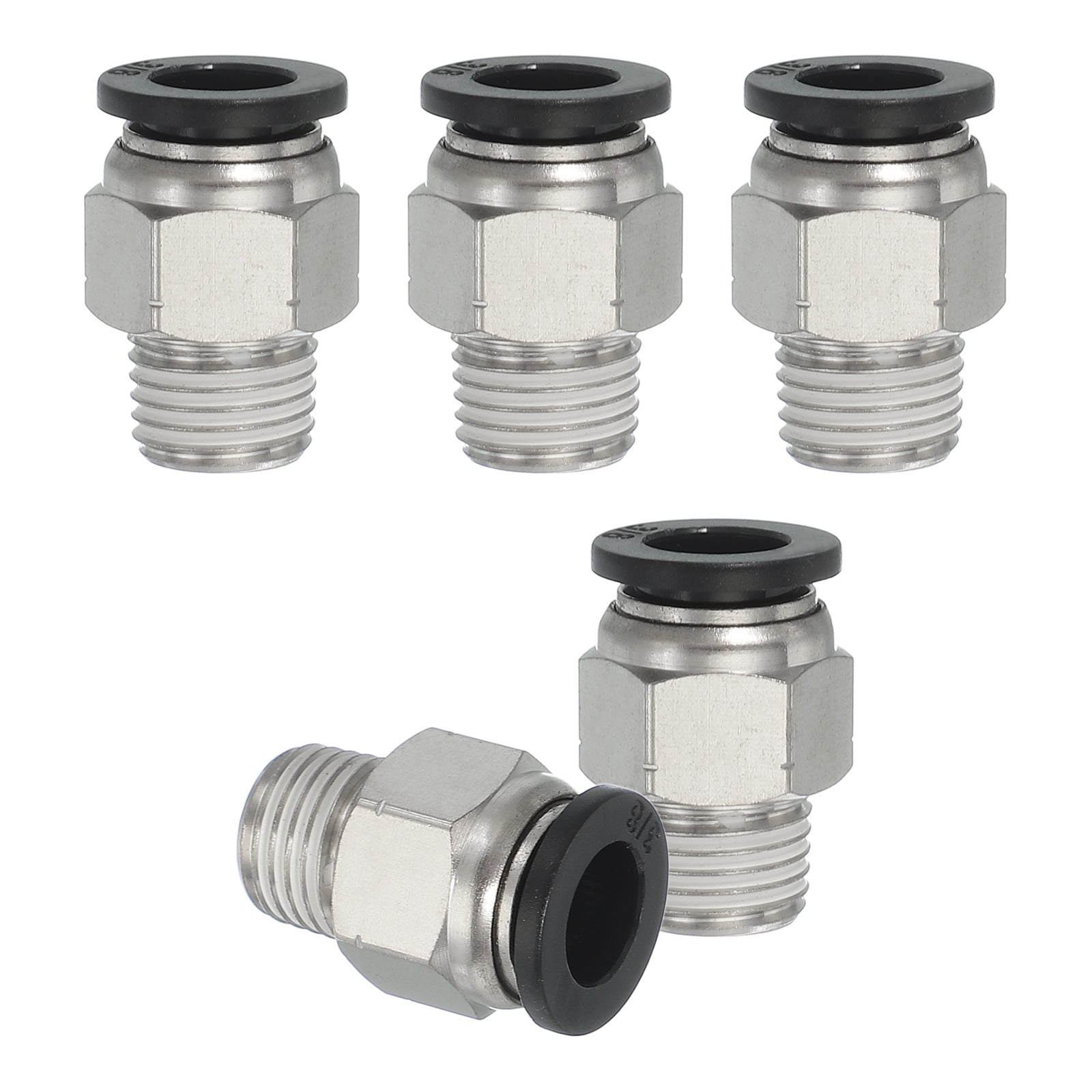 Uxcell NPT Push to Connect Air Fittings, Male Straight NPT Thread ...